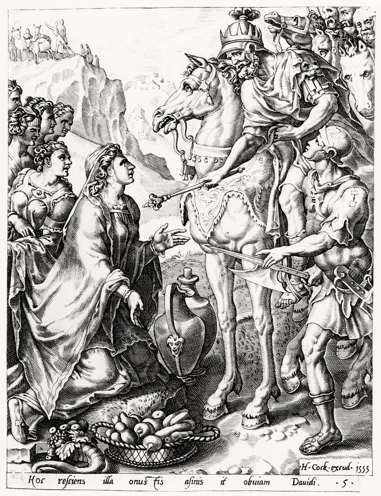 The Offering of Abigail to King David, 1555
