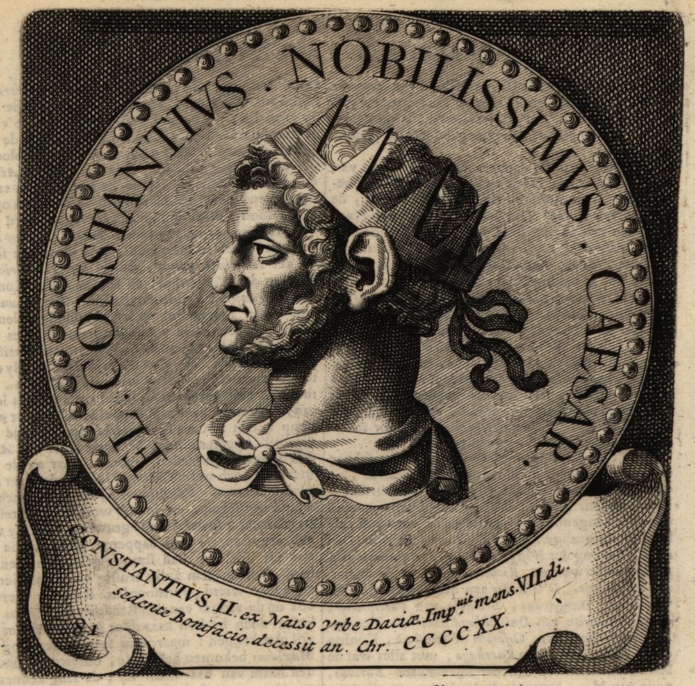 Portrait of Roman Emperor Constantius II