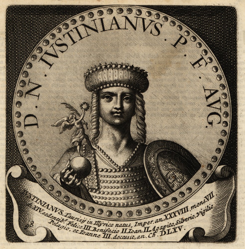 Portrait of Roman Emperor Justinian I