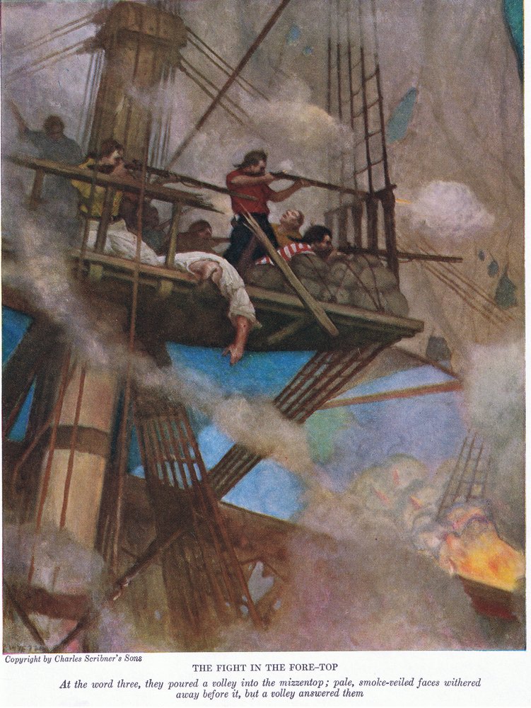 The fight for the foretop by Newell Convers Wyeth