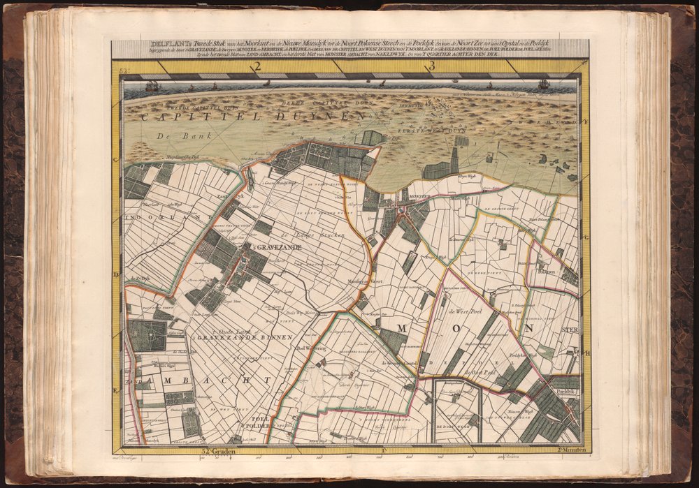 Map of Delfland with All Cities, Villages, and Features