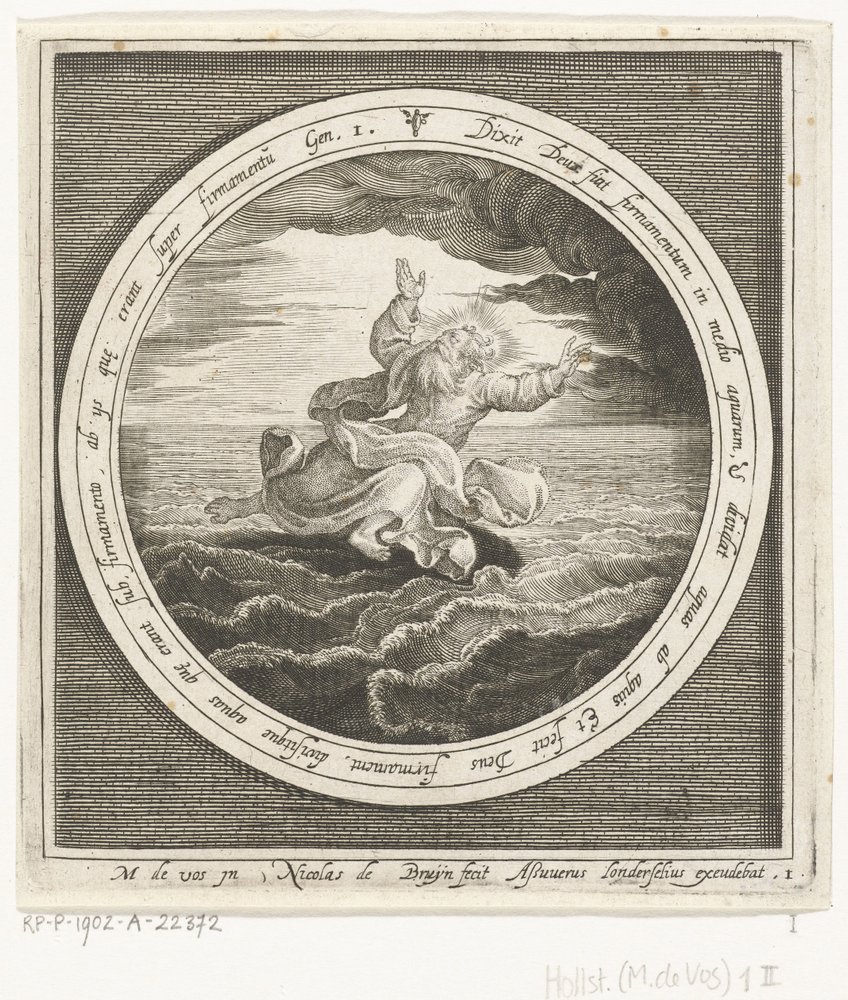Second Day of Creation: God Separates the Waters into Heaven and Sea