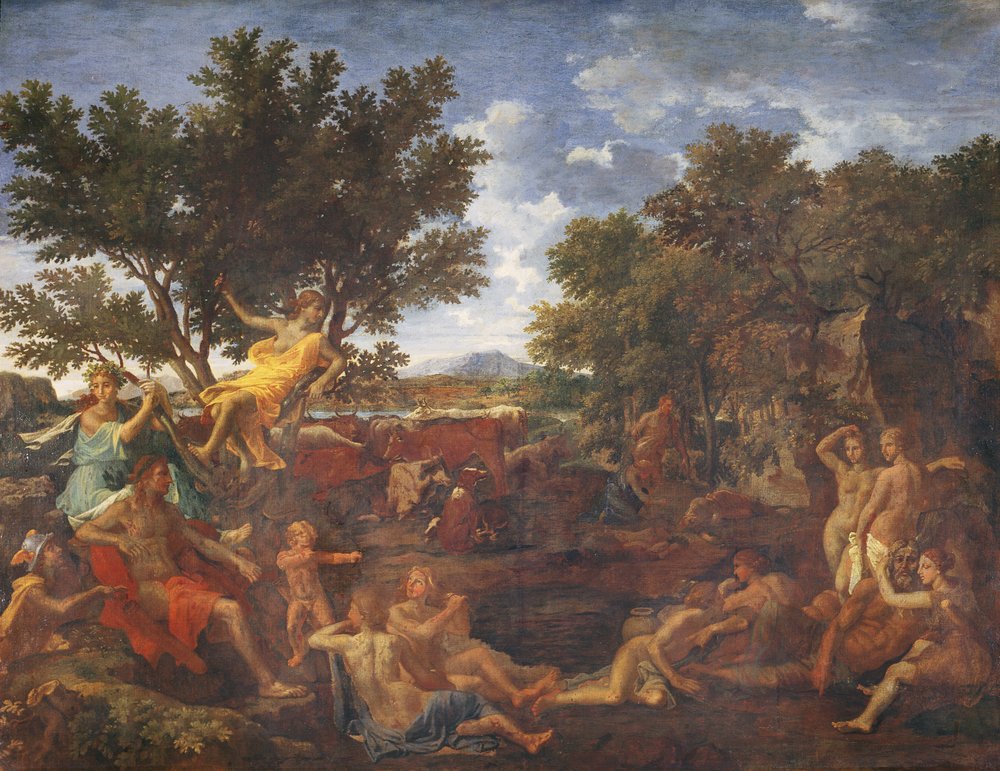 Apollo, Lover of Daphne by Nicolas Poussin: Fine art print