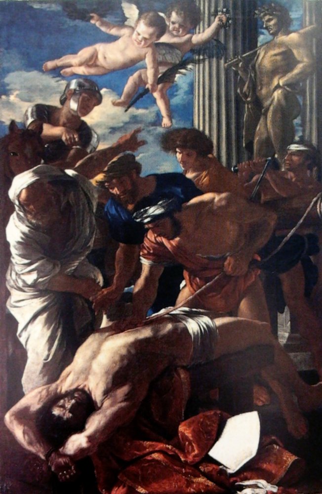 Martyrdom of St. Erasmus by Nicolas Poussin
