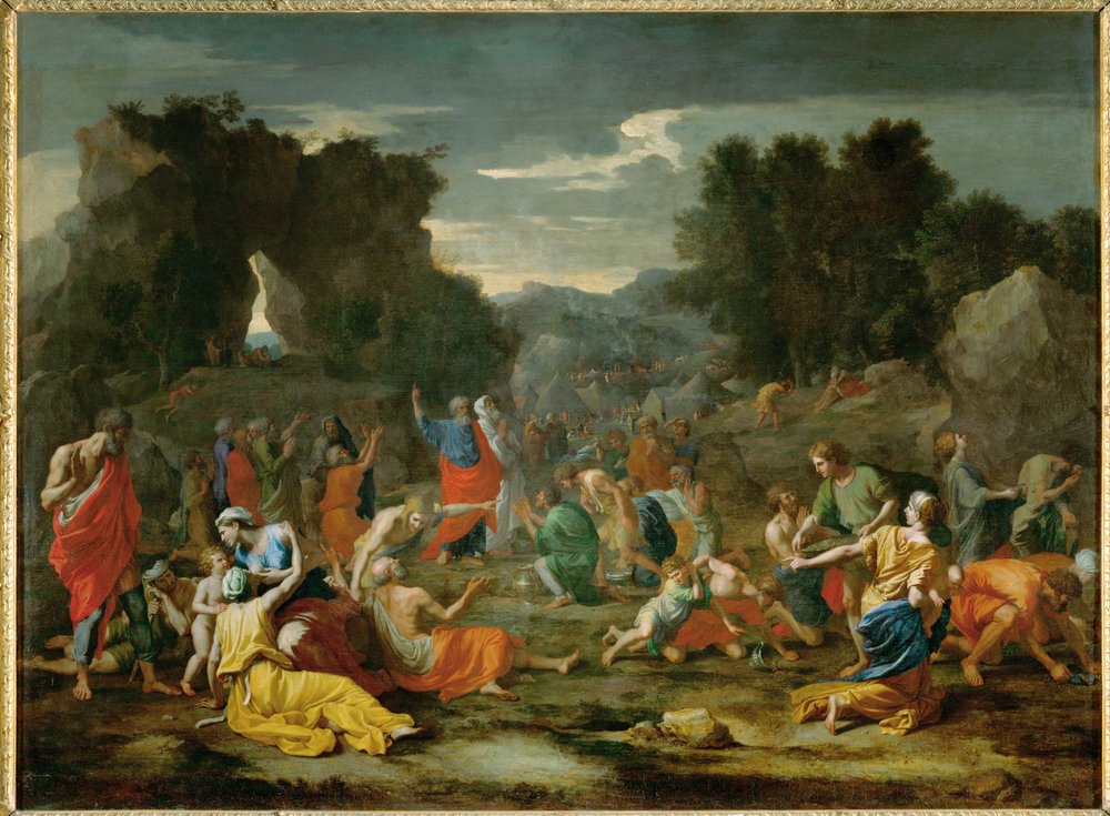 The Israelites Gathering Manna in the Desert