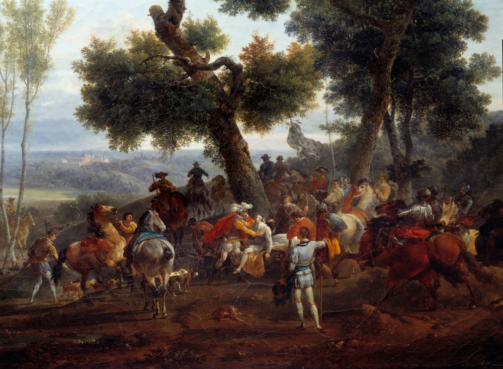 War of Religions: The Meeting of the King of France Henri IV and Sully ...