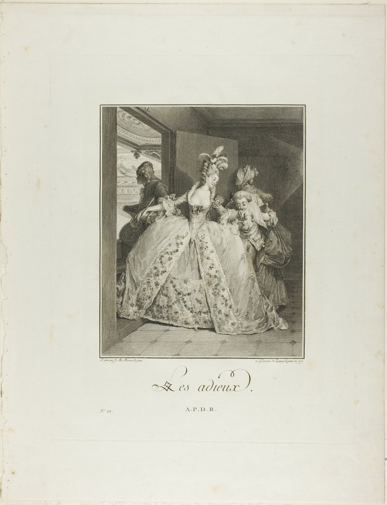 Goodbyes, from Monument du Costume Physique et Moral de la fin du Dix ...