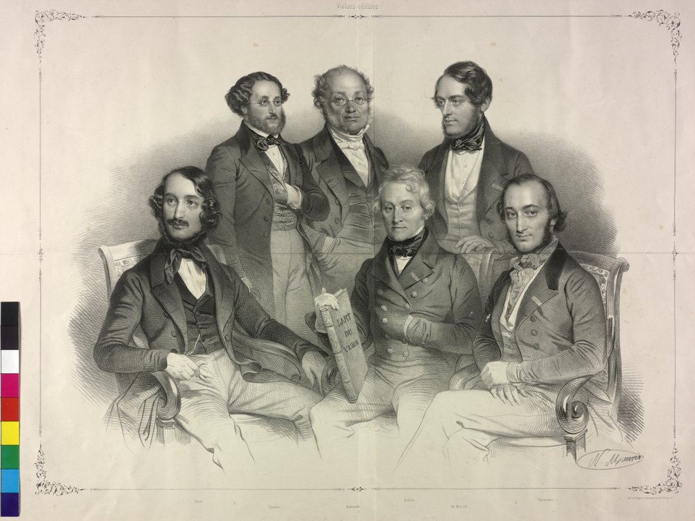 Tableau with Images of Henry Wilhelm Ernst Famous Violinist