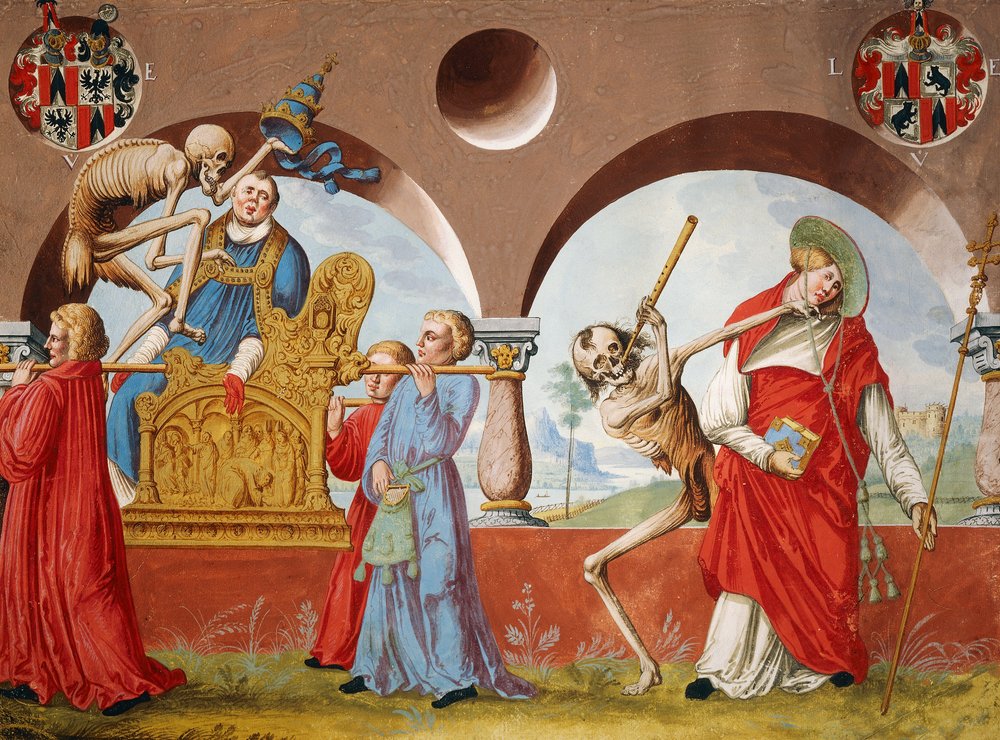 Death, the pope and the cardinal by Niklaus Manuel