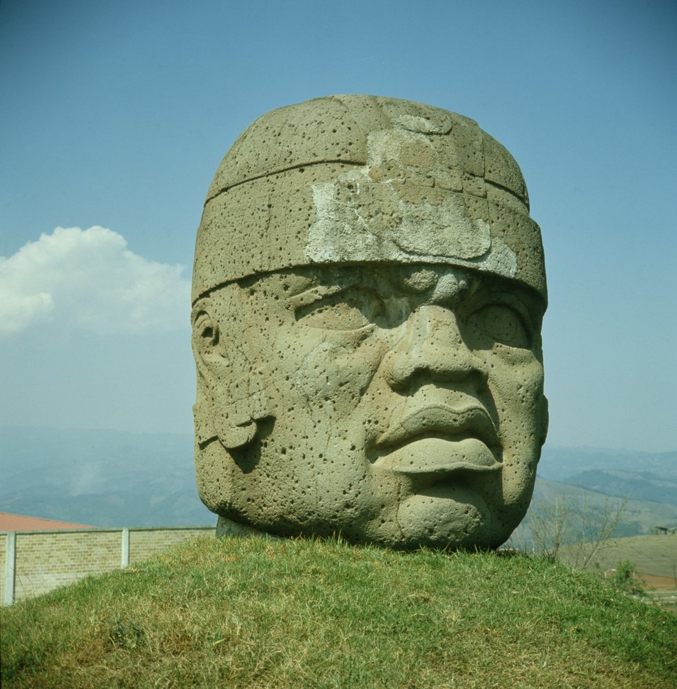Colossal Head 1 from San Lorenzo, Veracruz, Mexico by Olmec
