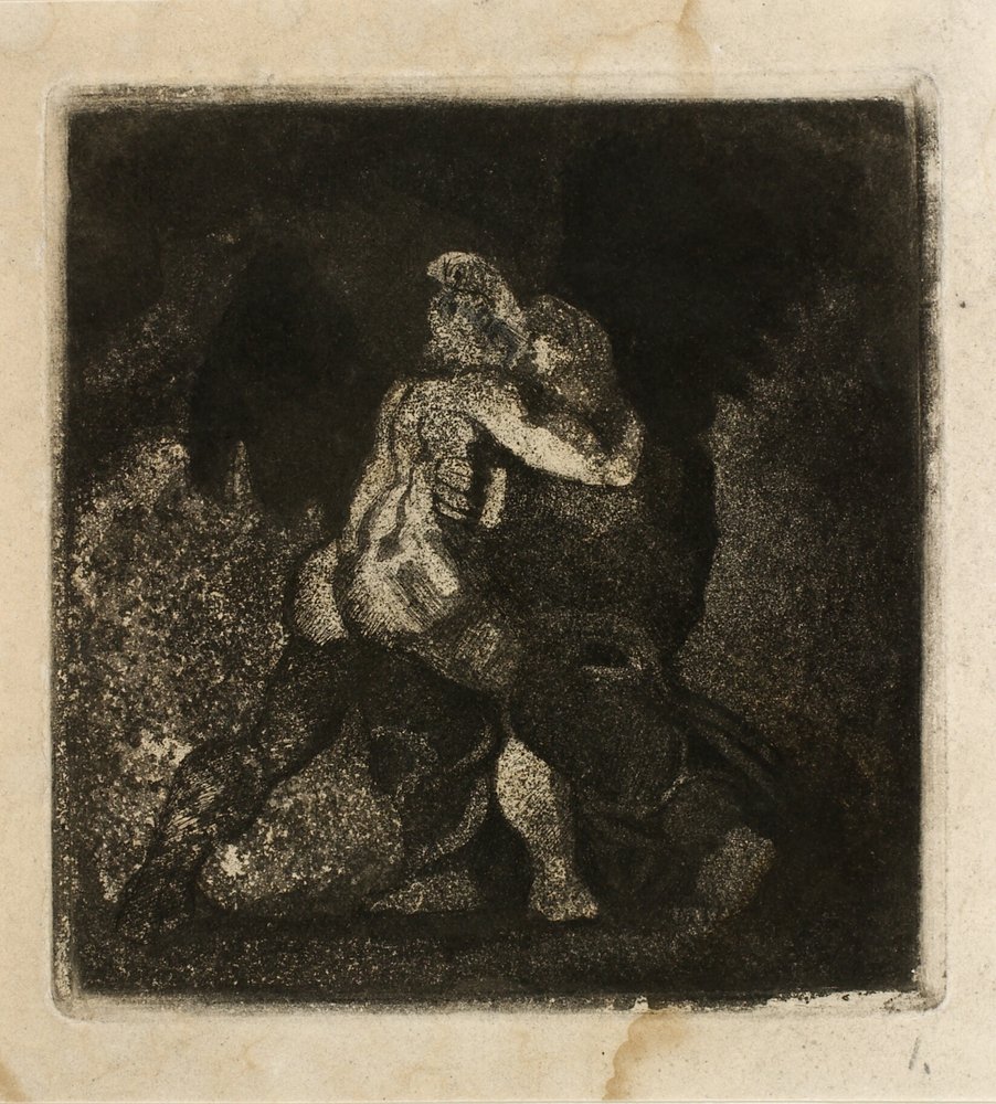 Jacob's Struggle with the Angel by Oluf Hartmann