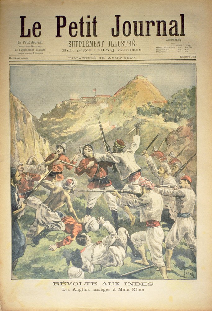 Revolt in India: the English Besieged at Mala-Khan, front cover of 'Le ...