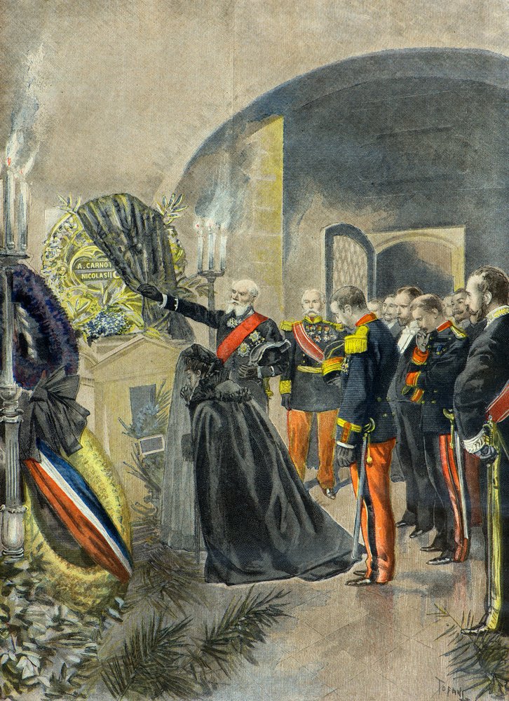 Nicholas II Places a Wreath on the Tomb of Sadi Carnot at the Pantheon ...