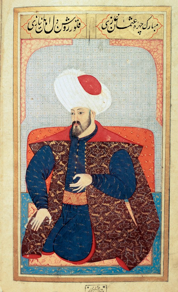 Portrait of the first Sultan Osman I by Ottoman School