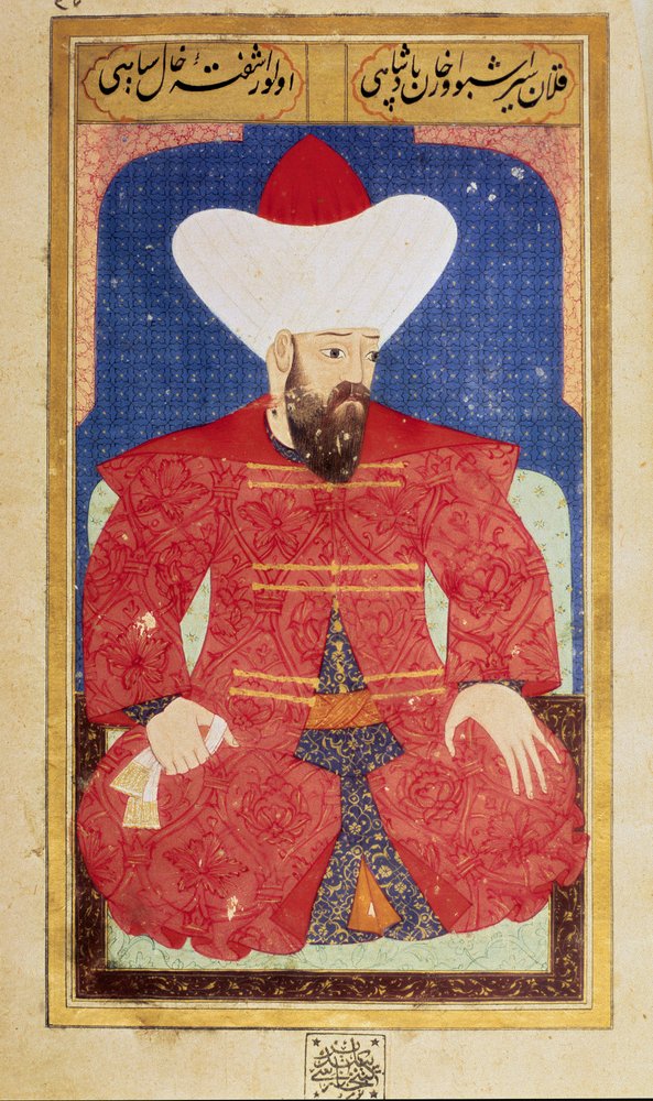 Portrait of the Sultan of the Ottoman Empire Orhan I. Miniature from ...