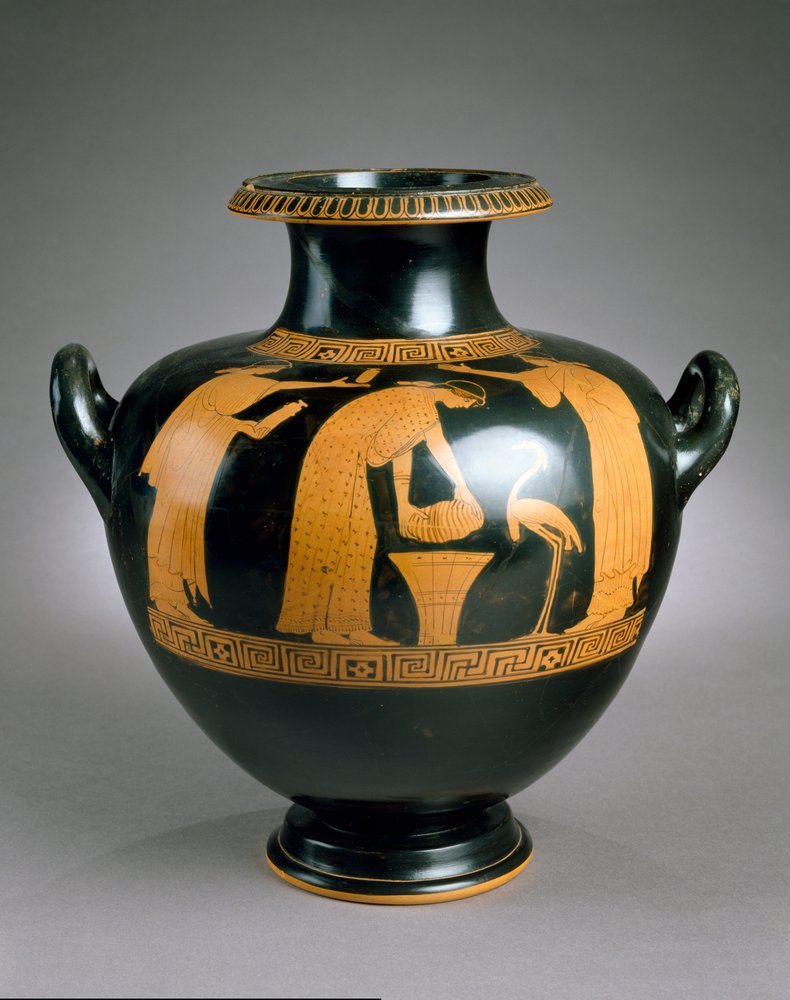 Greek Attic Red-Figure Hydria, 470-60 BC