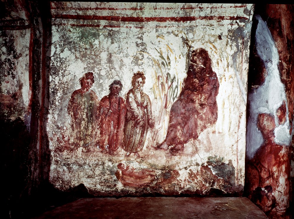 Early Christian Art: Moses Rescued from the Water