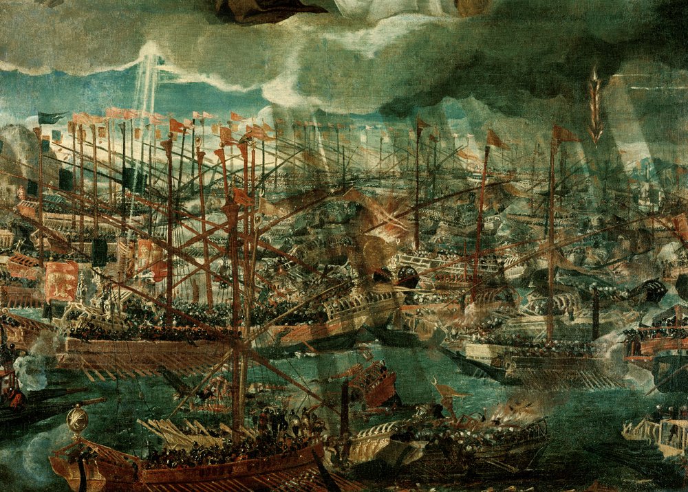 Allegory of the Battle of Lepanto (detail) by Paolo Veronese