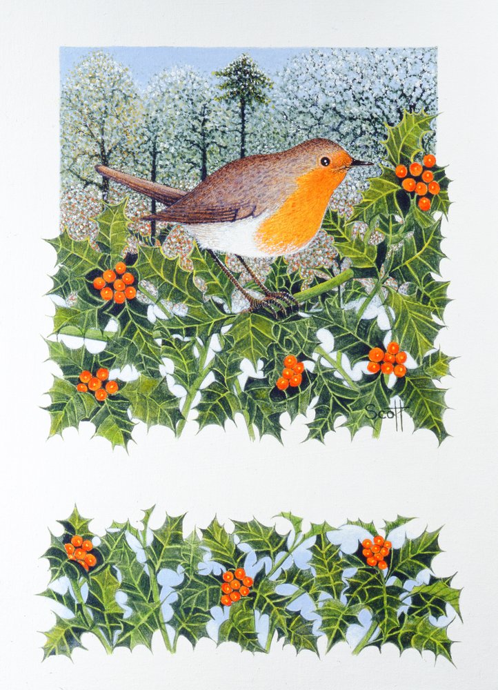 Berrying by Pat Scott: Highest-quality art reproduction