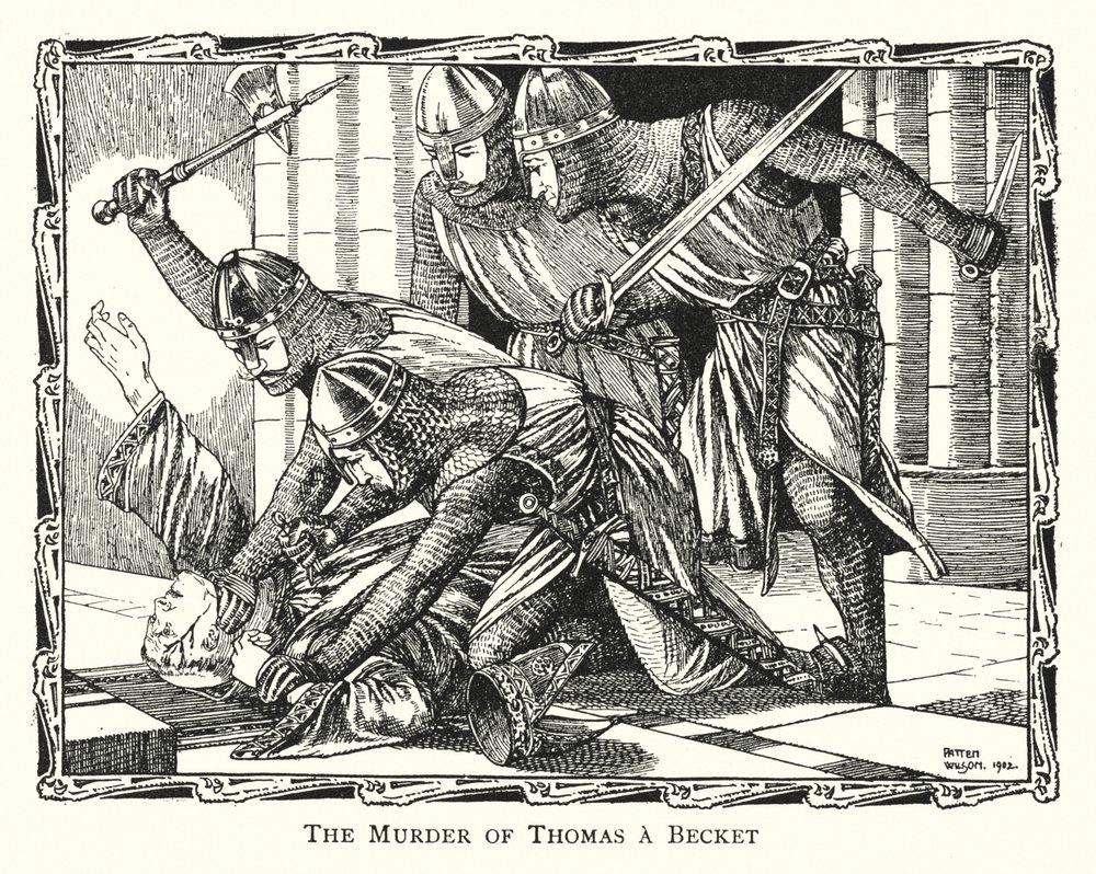 The murder of Thomas a Becket by Patten (after) Wilson