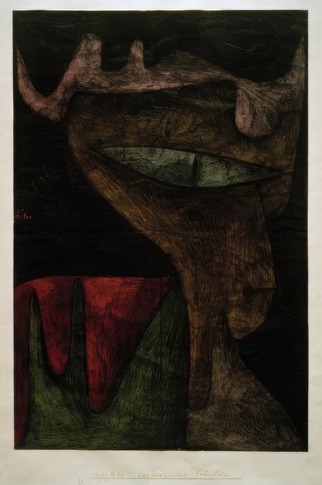Demonic Lady by Paul Klee: Highest-quality art reproduction