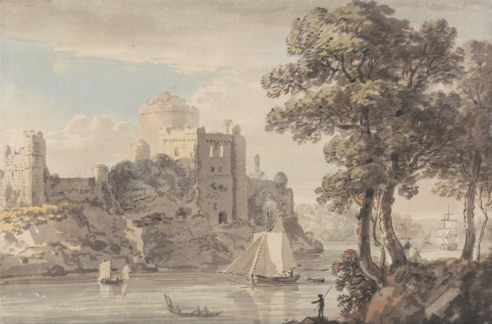 A Castle on a River by Paul Sandby: Buy fine art print