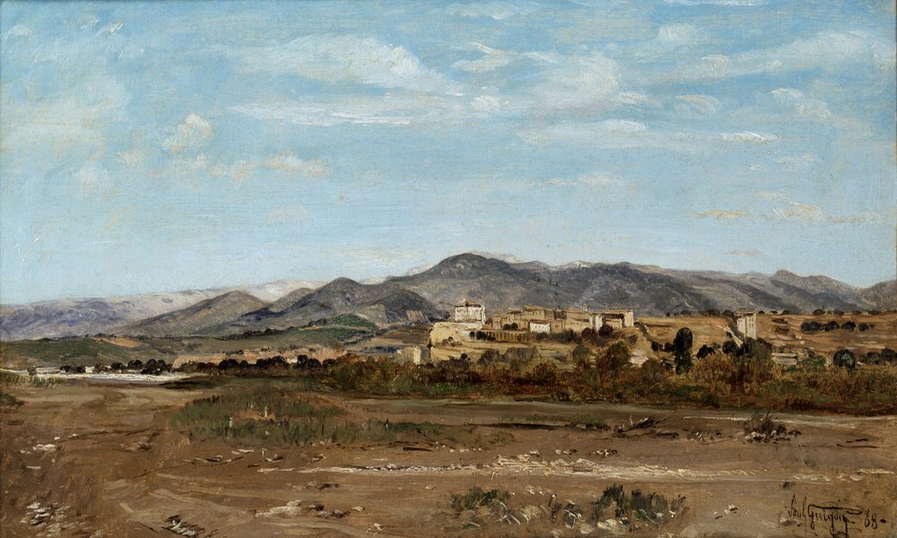 Village of Lauris, in Vaucluse on the Banks of the River Durance