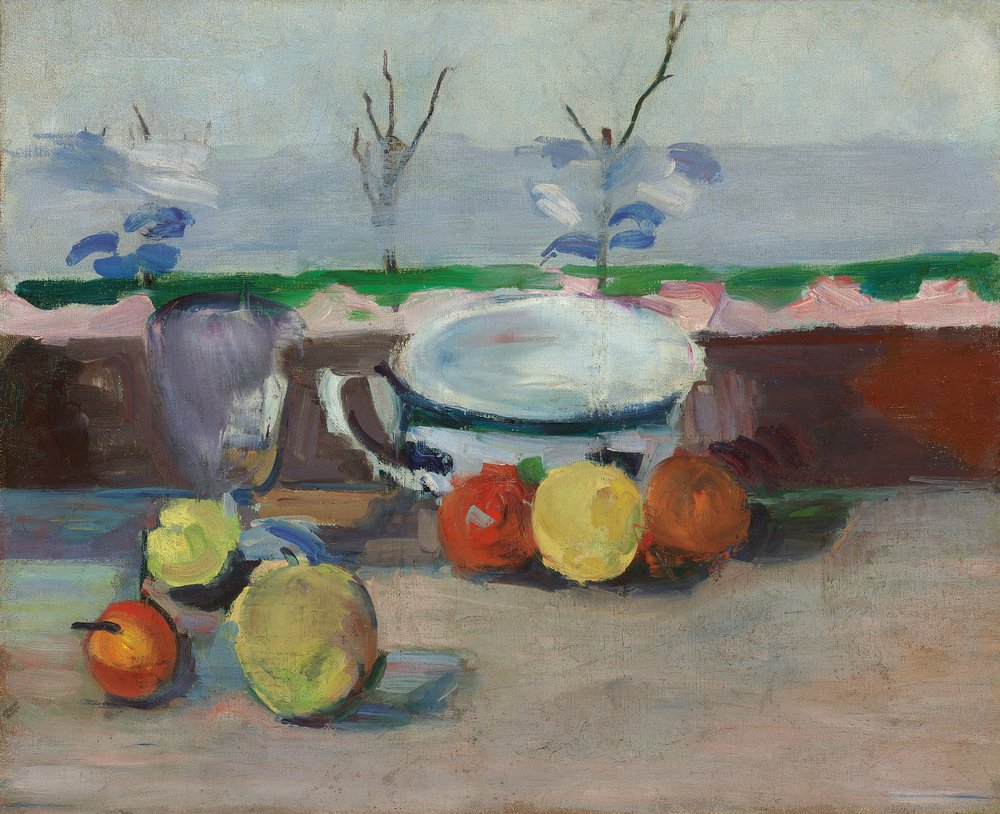 Cup, Glass and Fruits, III, c.1877 by Paul Cézanne