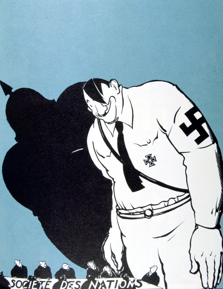 Hitler and the League of Nations, 1935 by Paul Iribe