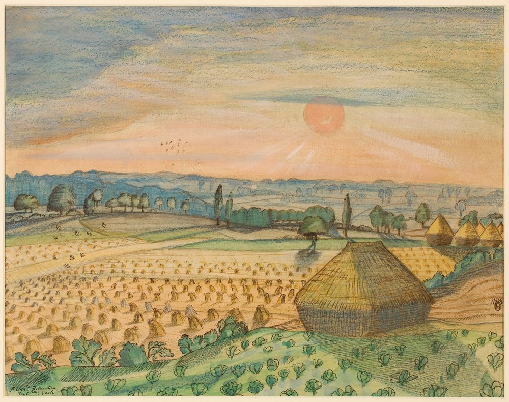 View from Wittenham Clumps by Paul Nash: Fine art print