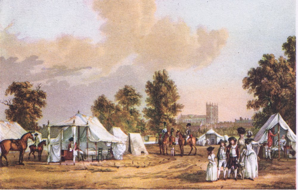 A military camp in St James's Park during the Gordon Riots