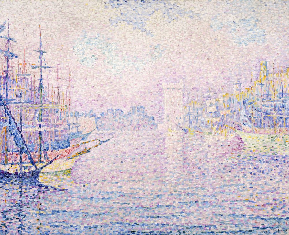 Marseille Port, Morning Mist by Paul Signac: Fine art print