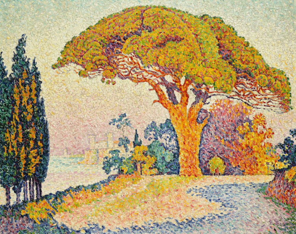 Pine Trees at Bertaud, Saint-Tropez by Paul Signac