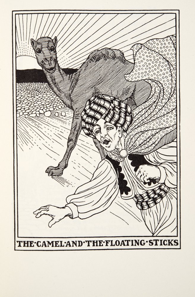 The Camel and the Floating Sticks, from Fontaine Fables