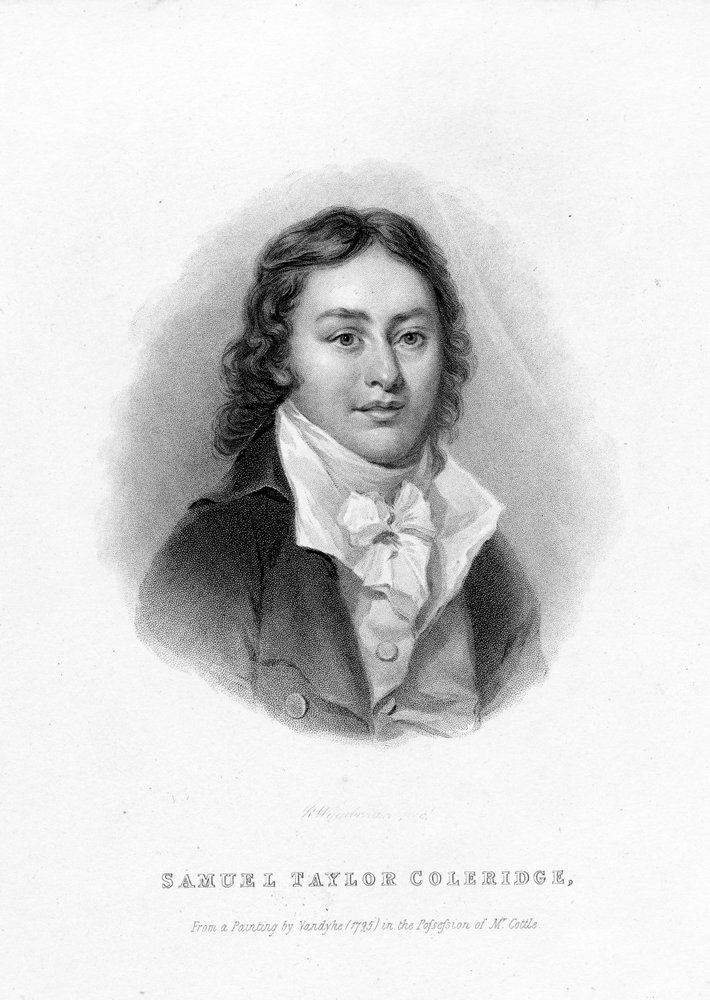 Samuel Taylor Coleridge, engraved by Richard Woodman