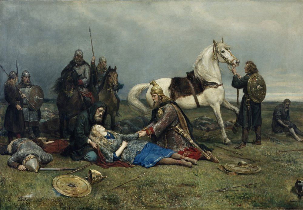 Valkyrie's Death by Peter Nicolai Arbo: Buy fine art print