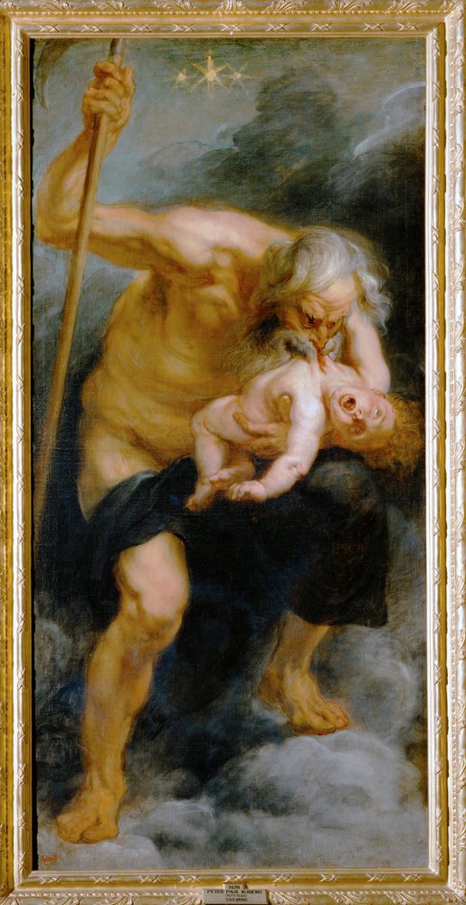 God Saturn devouring his son by Peter Paul Rubens