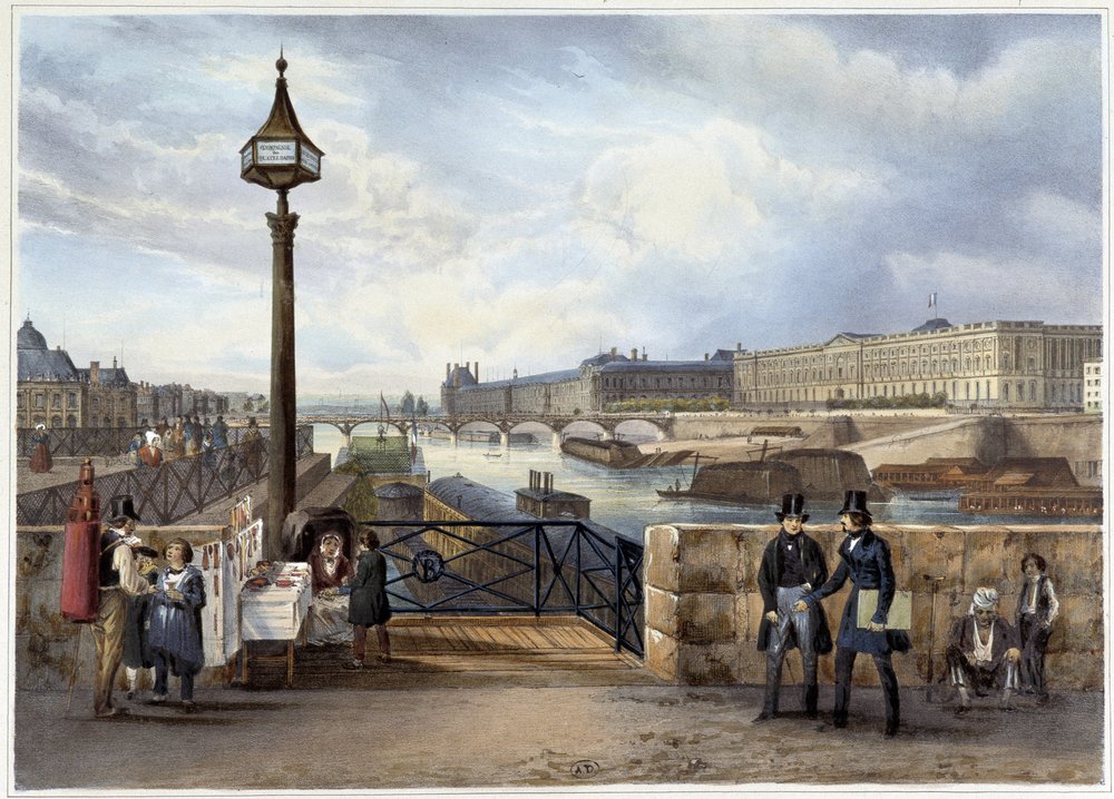 The Louvre caught from the Pont Neuf - in Promenade dans Paris et ses ...