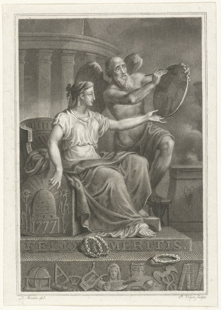 Allegorical representation of the 50th anniversary of Felix Meritis, 1827
