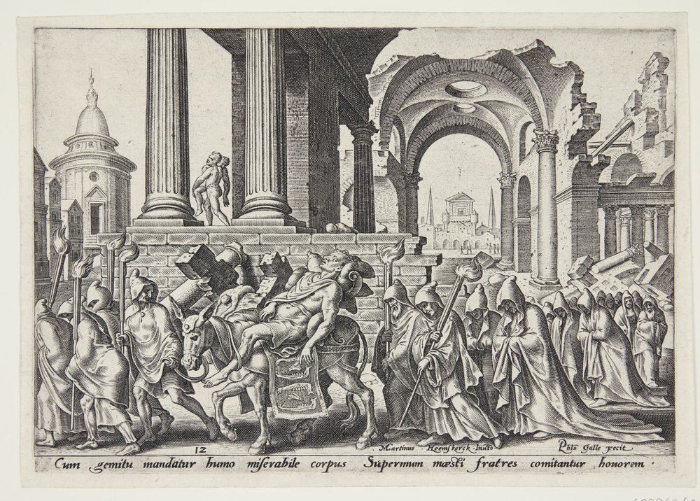 The Burial of Samson by Philips Galle: Buy fine art print