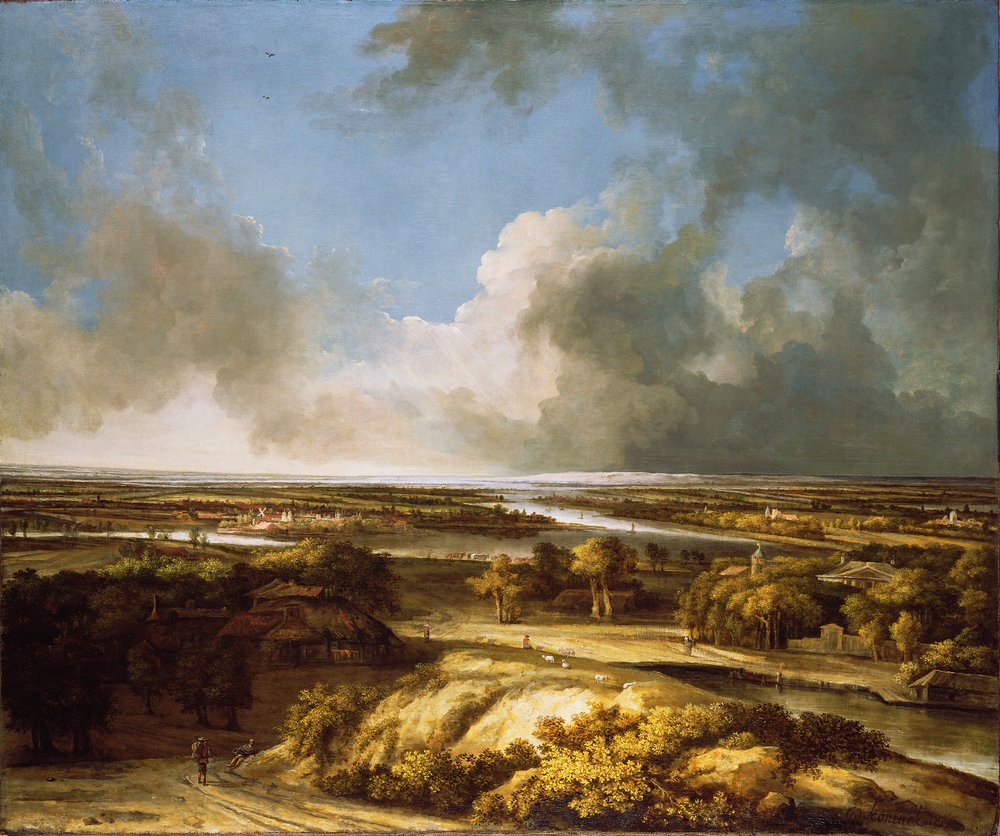 A Panoramic Landscape by Philips Koninck: Fine art print