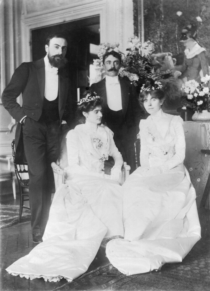 Ernest Rouart and His Wife Julie Manet, Paul Valery and His Wife ...