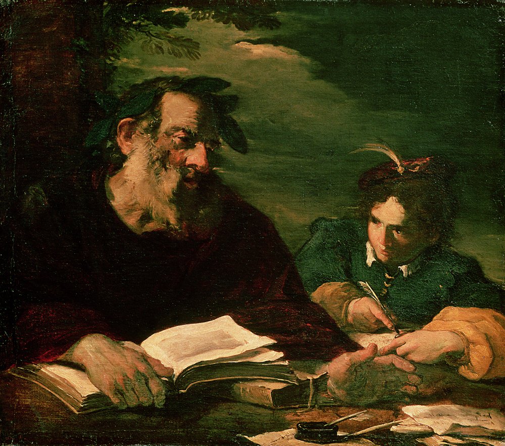 Homer Dictating His Poem by Pier Francesco Mola