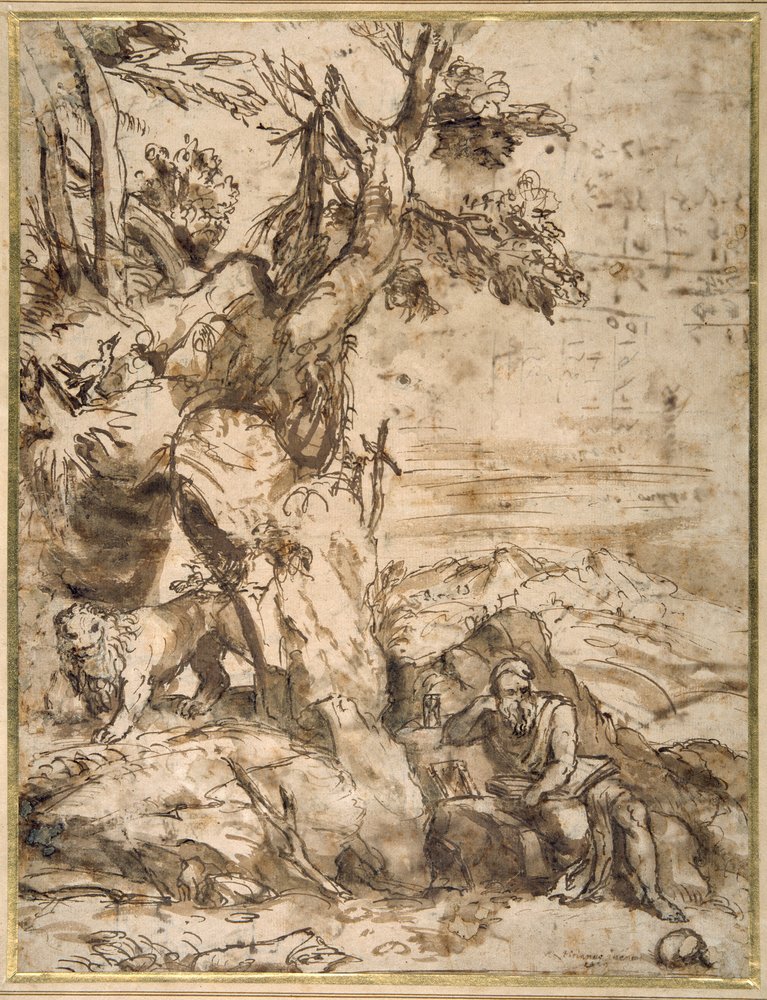 St Jerome Reading in the Wilderness, After Titian