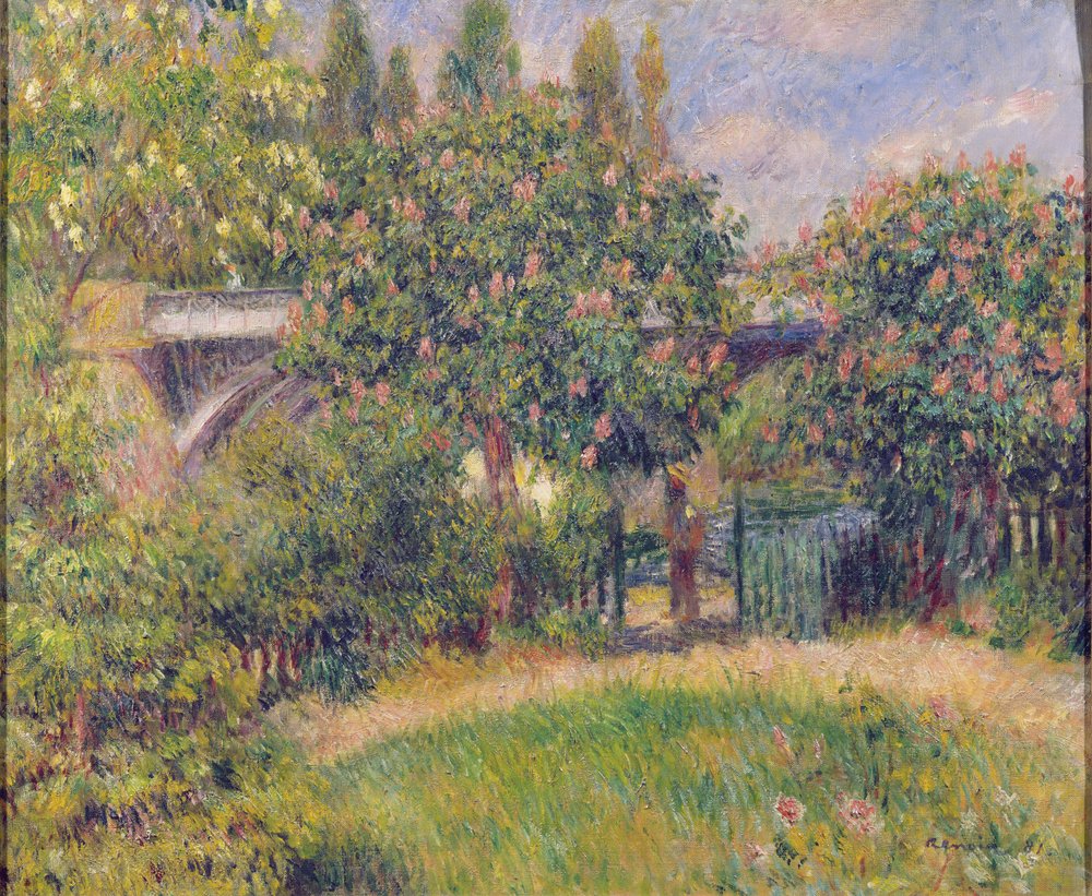 Railway Bridge at Chatou, 1881 by Pierre-Auguste Renoir