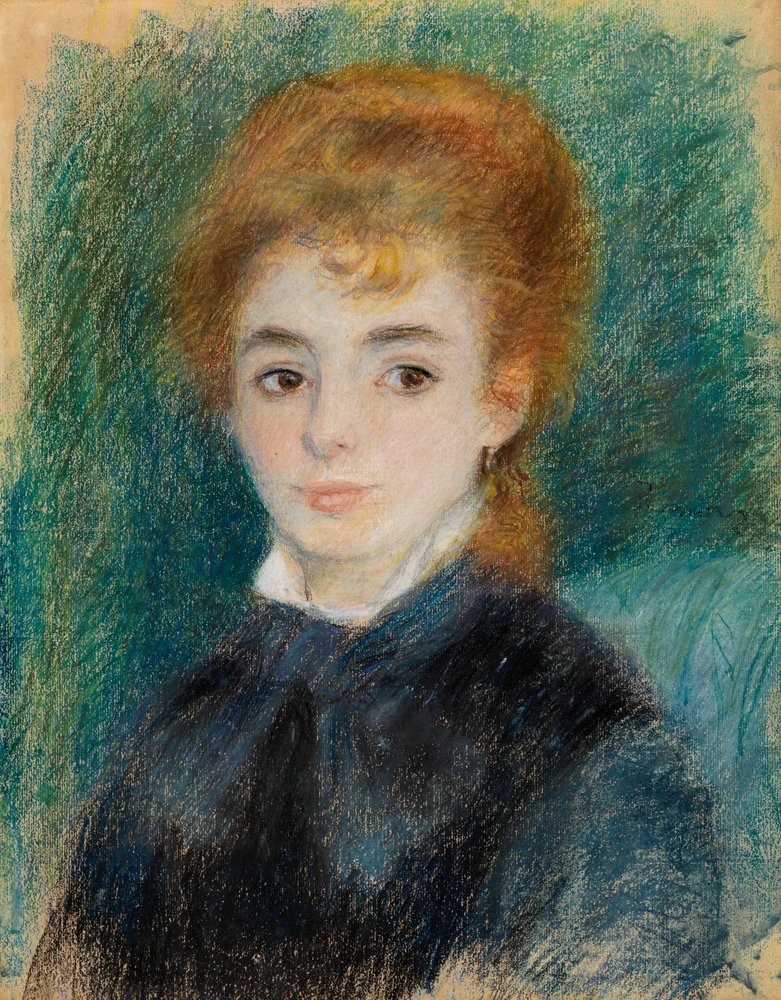 Lady with Auburn Hair, c.1875-78 by Pierre-Auguste Renoir