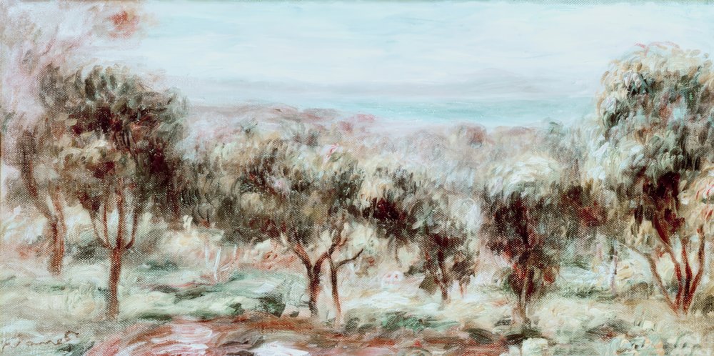 Landscape, the Olive Trees by Pierre-Auguste Renoir