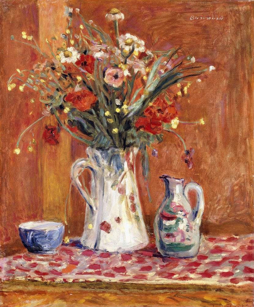 Flowers with Pottery by Pierre Bonnard: Buy fine art print