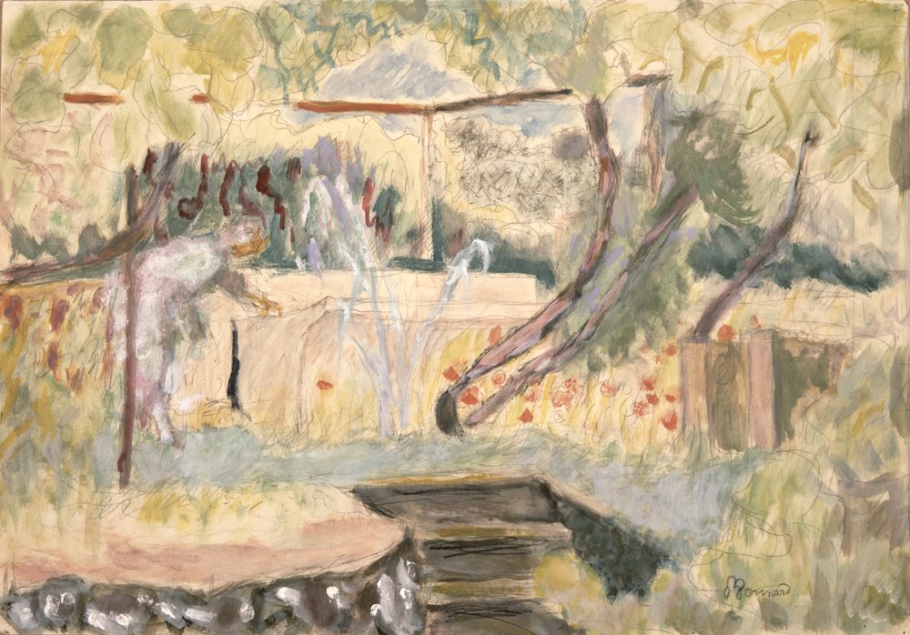 Study for Woman in a Garden by Pierre Bonnard