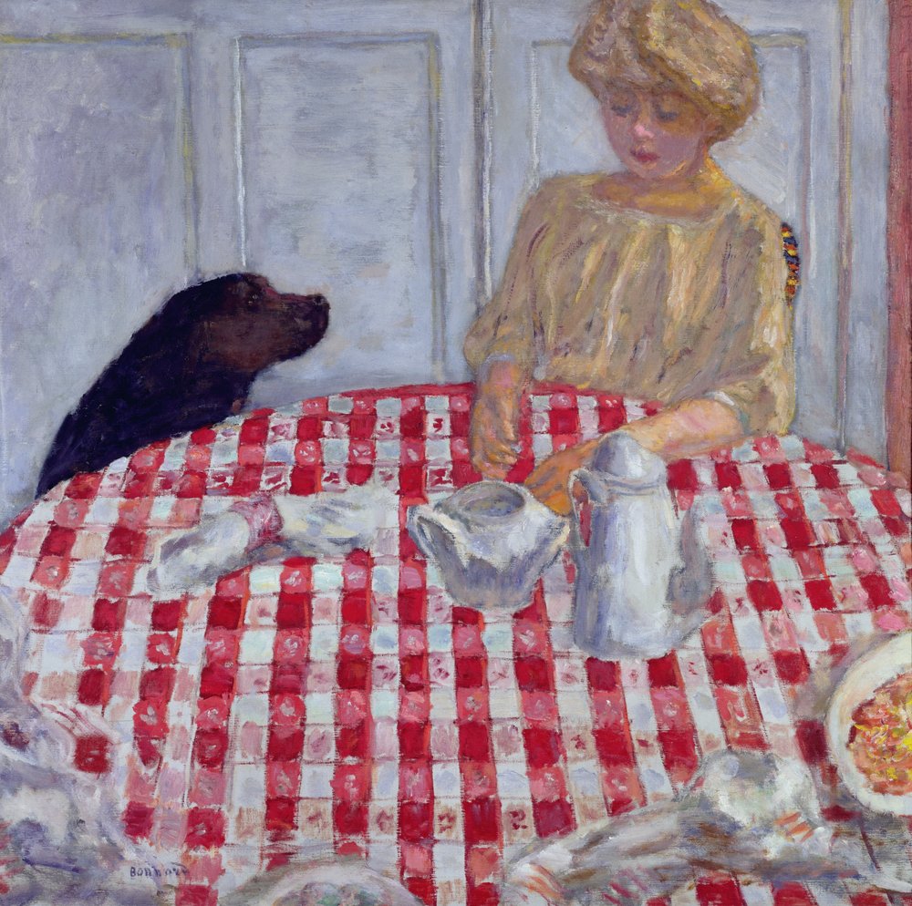 The Red Checked Table Cloth, or The Dogs Dinner